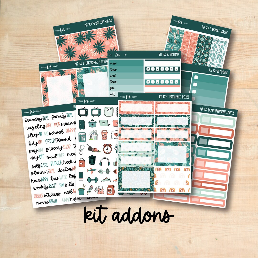 KIT-169 TROPICAL LEAVES Kit Addons - Etsy