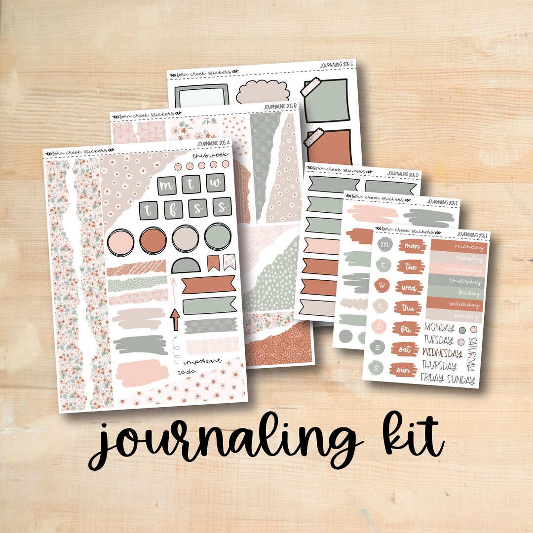 JOURN205 BOHO SPRING Journaling Kit - Etsy
