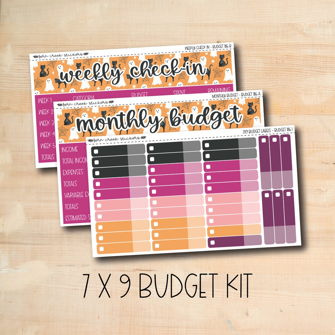 BUDGET-185 CUTE HALLOWEEN 7x9 Budget Kit - Etsy