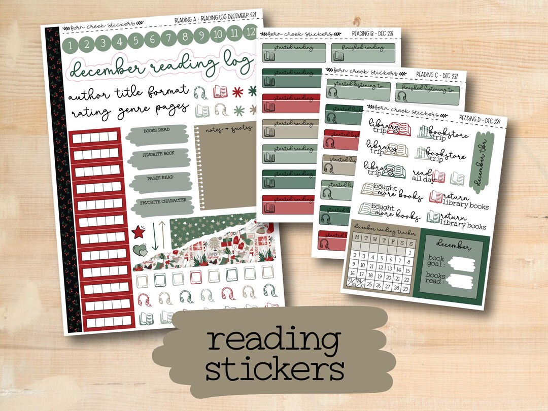 READING-237 HOLIDAY JOY December Reading Log and Monthly Reading ...