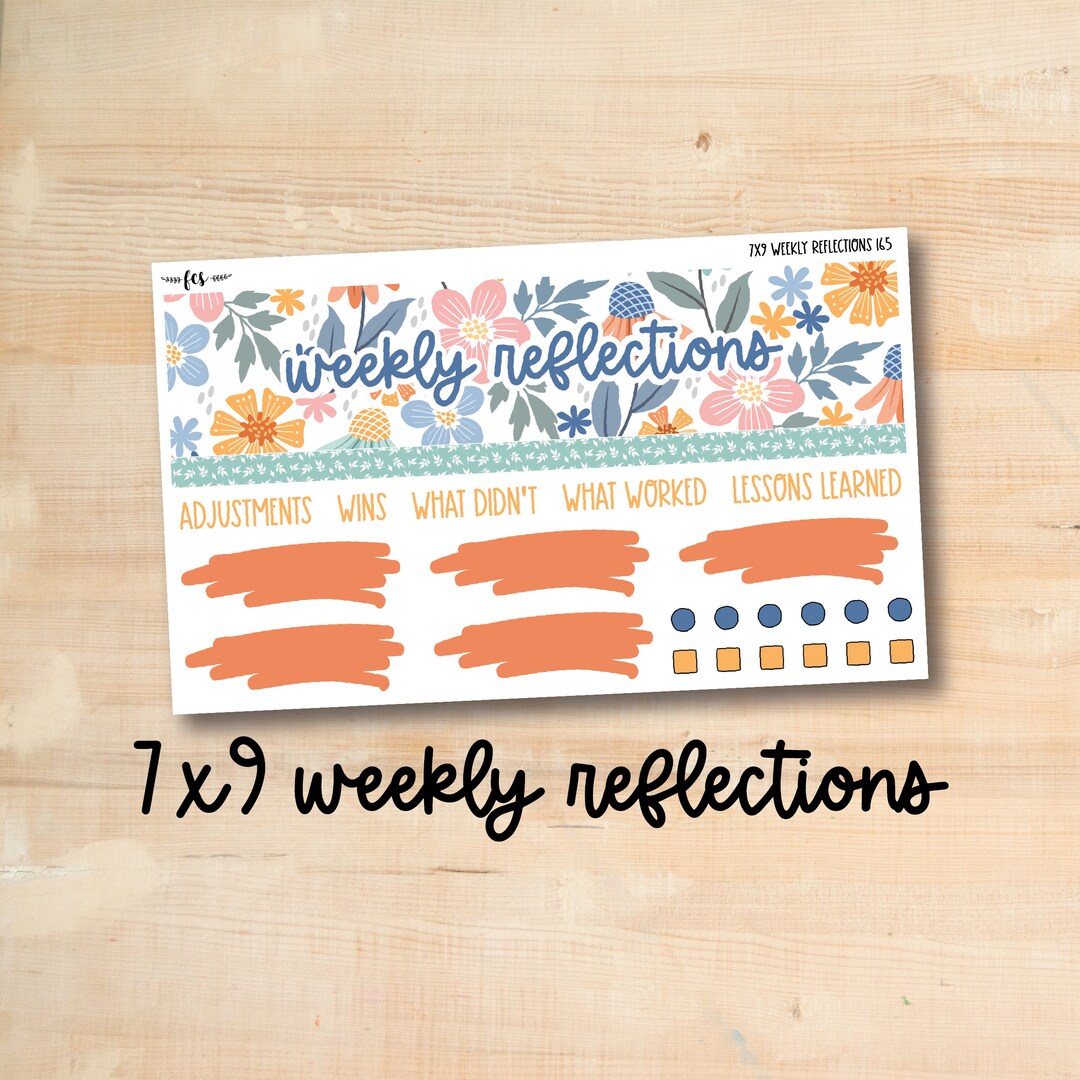 7x9-wr-165 BEAUTIFUL DAY 7x9 Makselife Weekly Reflections - Etsy