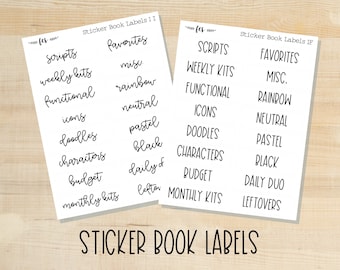 Book Spine Labels - Etsy