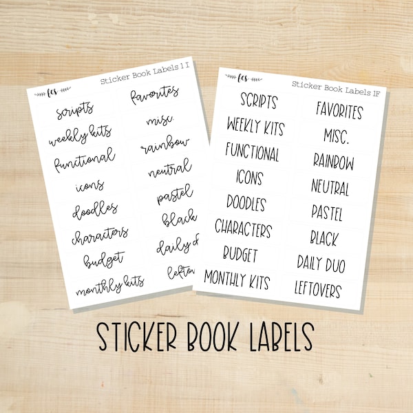 Book Spine Labels - Etsy