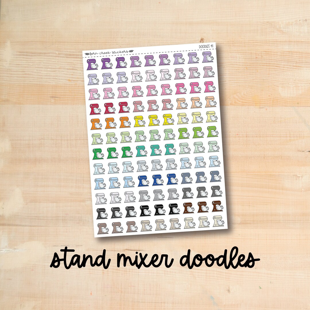 DOODLES-41 STAND MIXER Doodles - Etsy