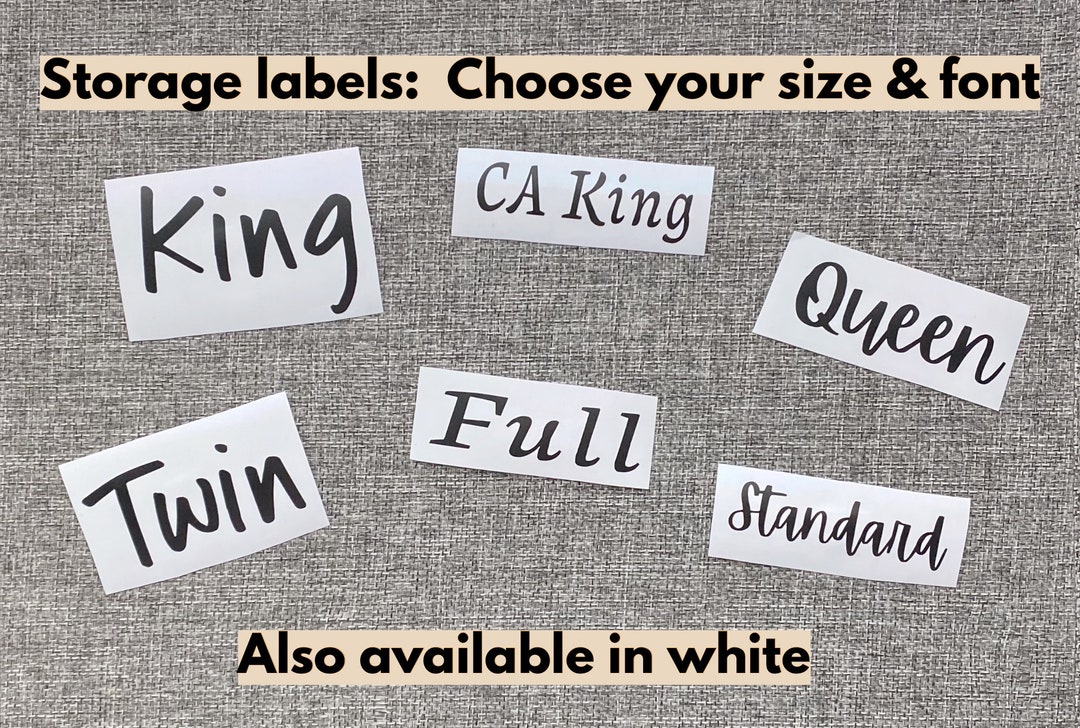 Storage Container Stickers Labels for Bed Sheet Containers Spring ...