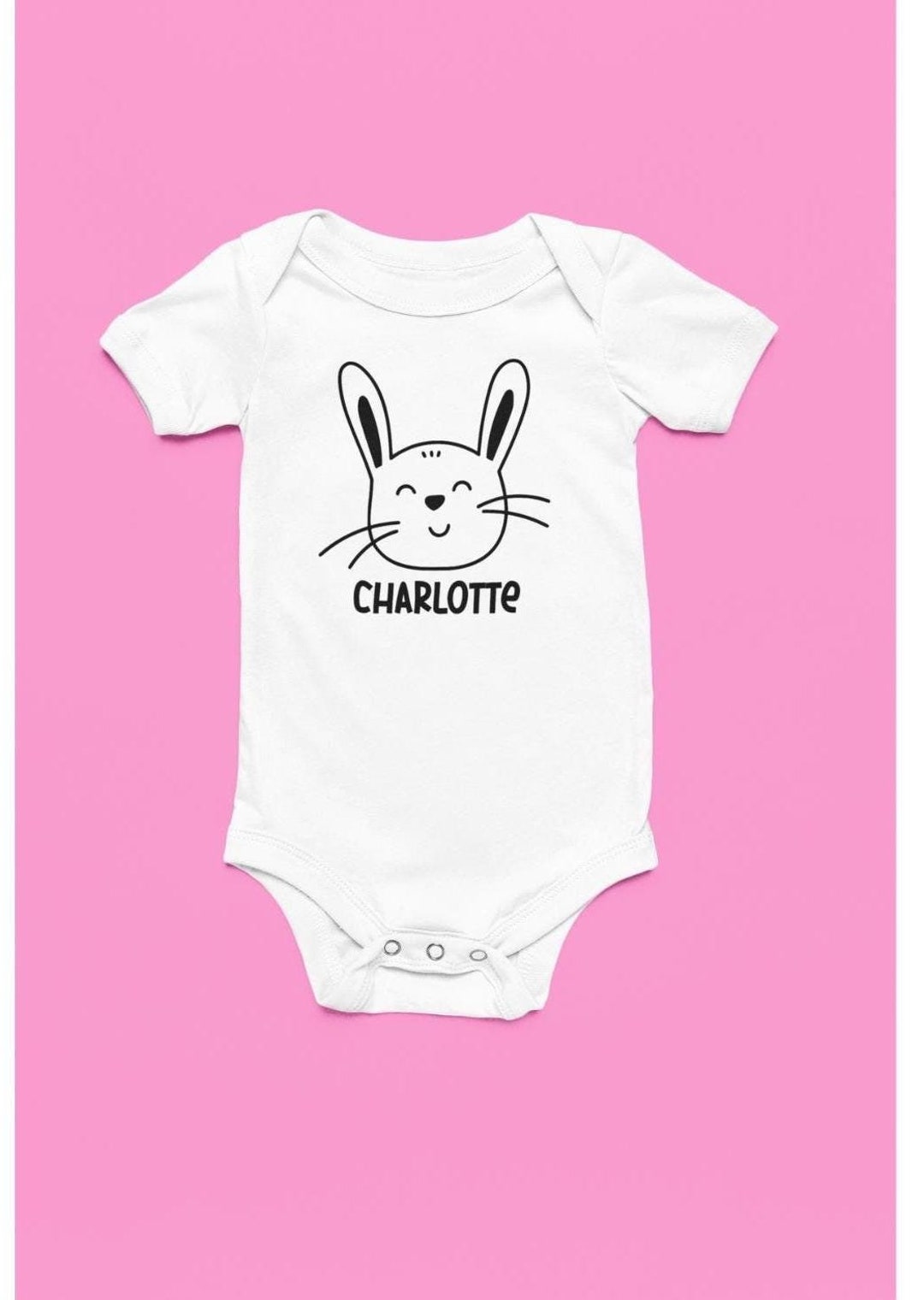 Personalized Bunny Iron on Decal, Easter Bunny, Bunny for Kids Shirt ...