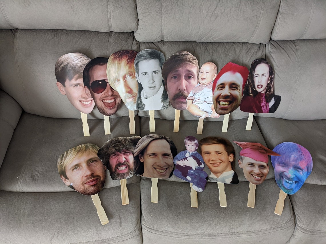 Face Sticks Face on a Stick Bachelorette Graduation & - Etsy