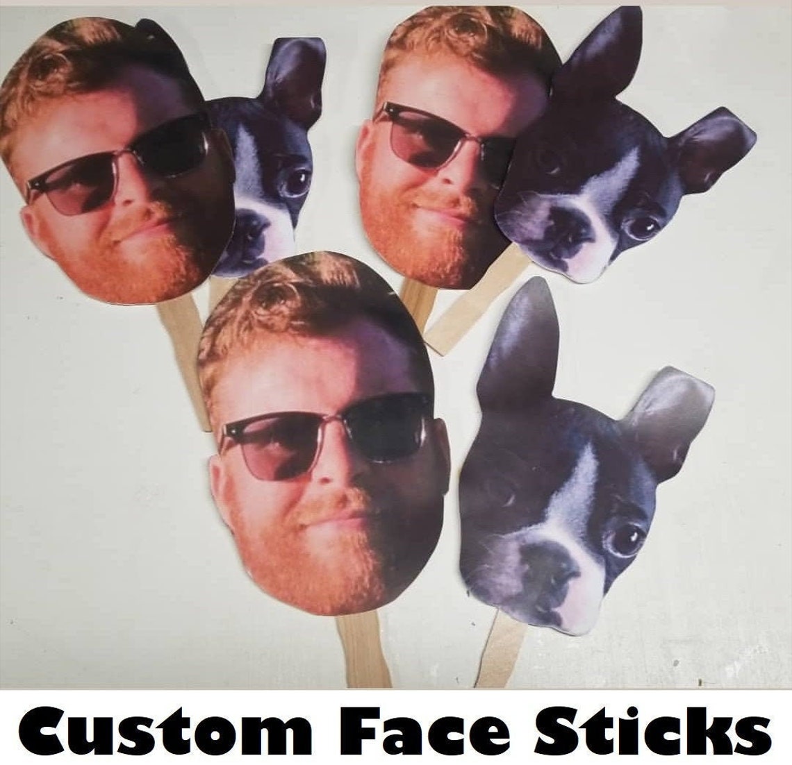 Face Sticks Face on a Stick Bachelorette Graduation & - Etsy