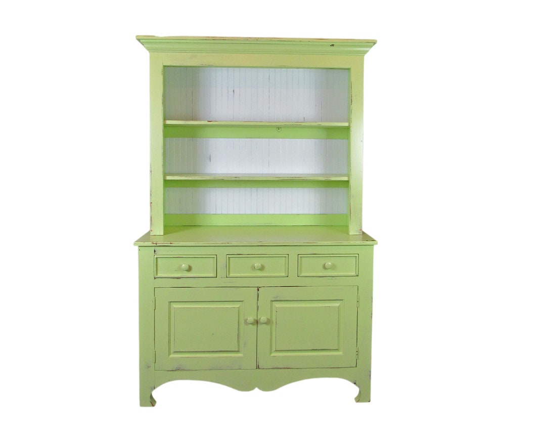Handmade Charleston Cottage Hutch and Buffet: Shabby Chic Farmhouse ...