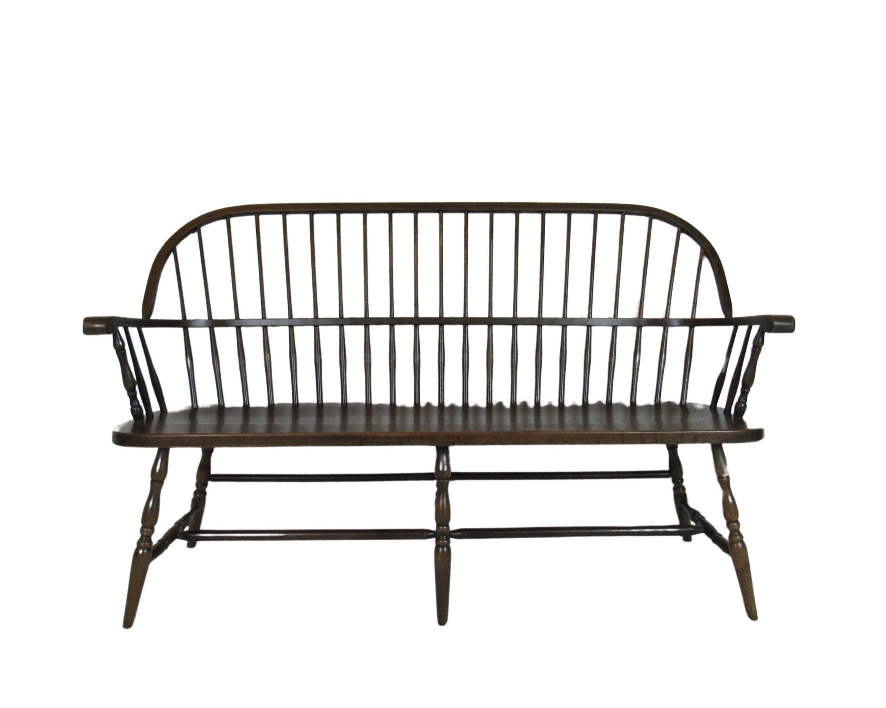 Handmade Windsor Arm Bench – Northern Cherry Farmhouse Seating - Etsy