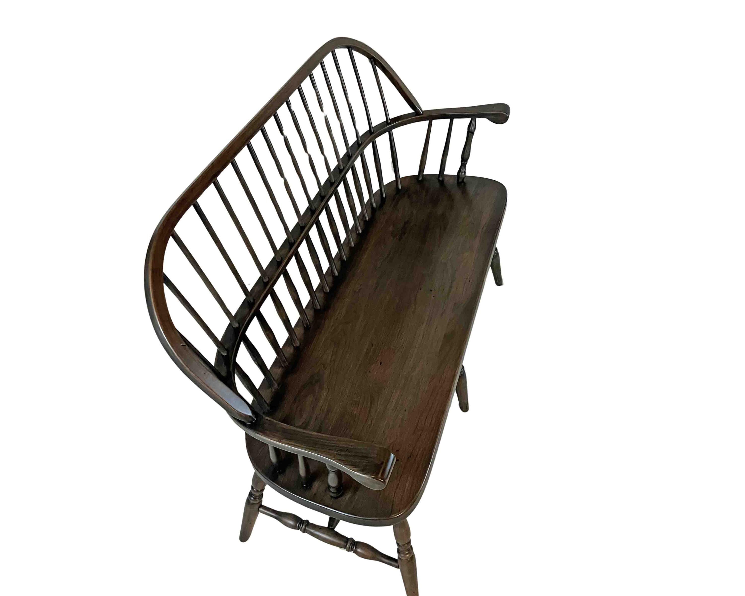 Handmade Windsor Arm Bench – Northern Cherry Farmhouse Seating - Etsy