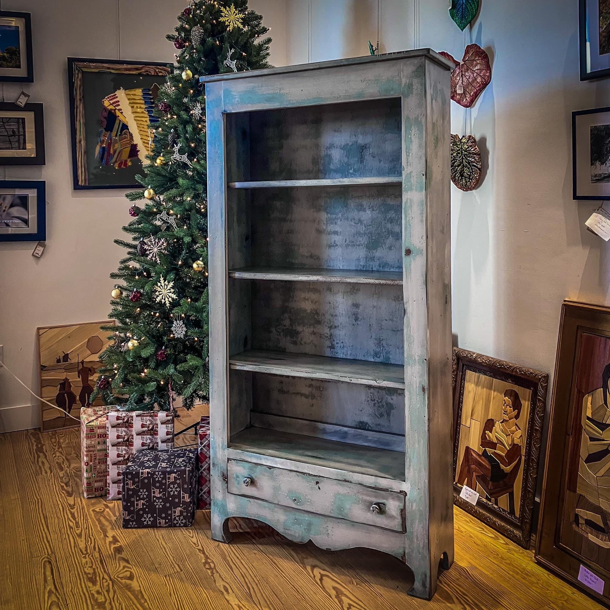 Charleston Cottage Bookcase With Drawer Farmhouse Bookshelf Home Office ...