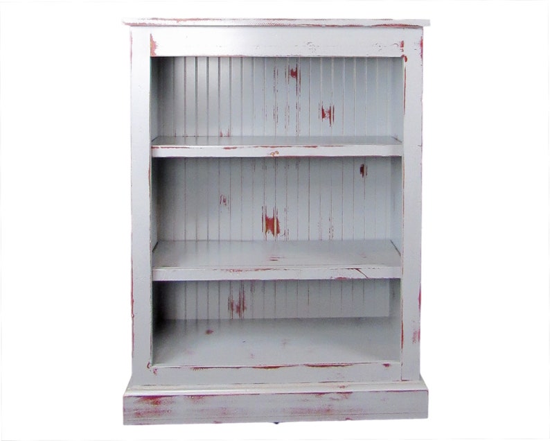 William Primitive Bookcase Country Farmhouse Bookshelf Living Room Home ...