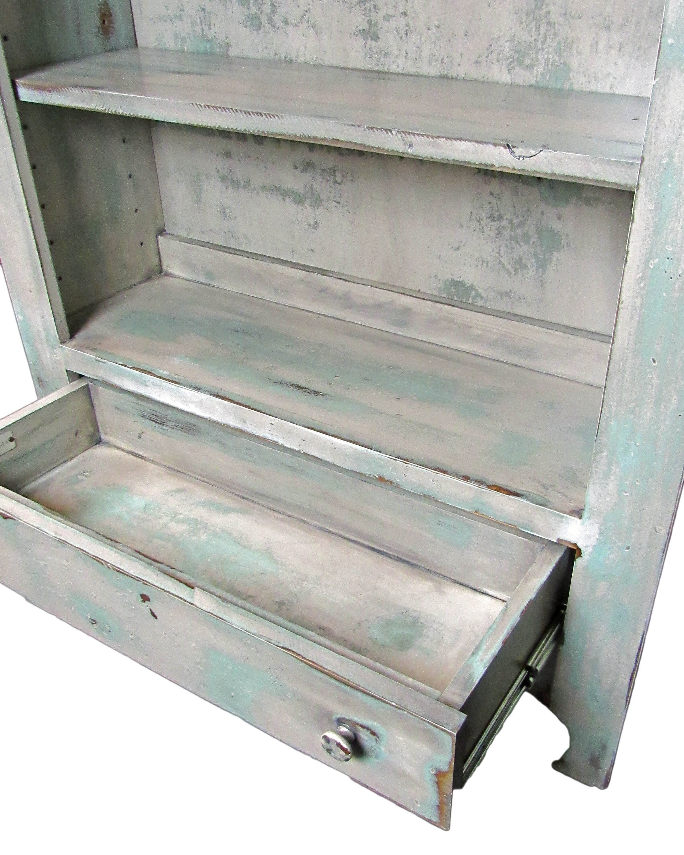 Charleston Cottage Bookcase With Drawer Farmhouse Bookshelf Home Office ...