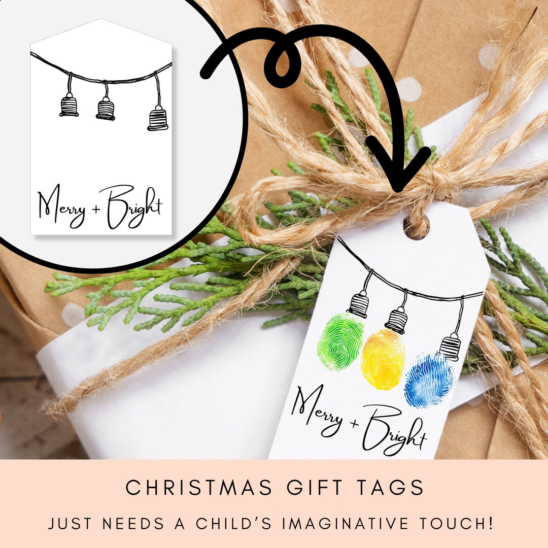 Kids Christmas Printable Gift Tags, Kids Christmas Activity Printable ...