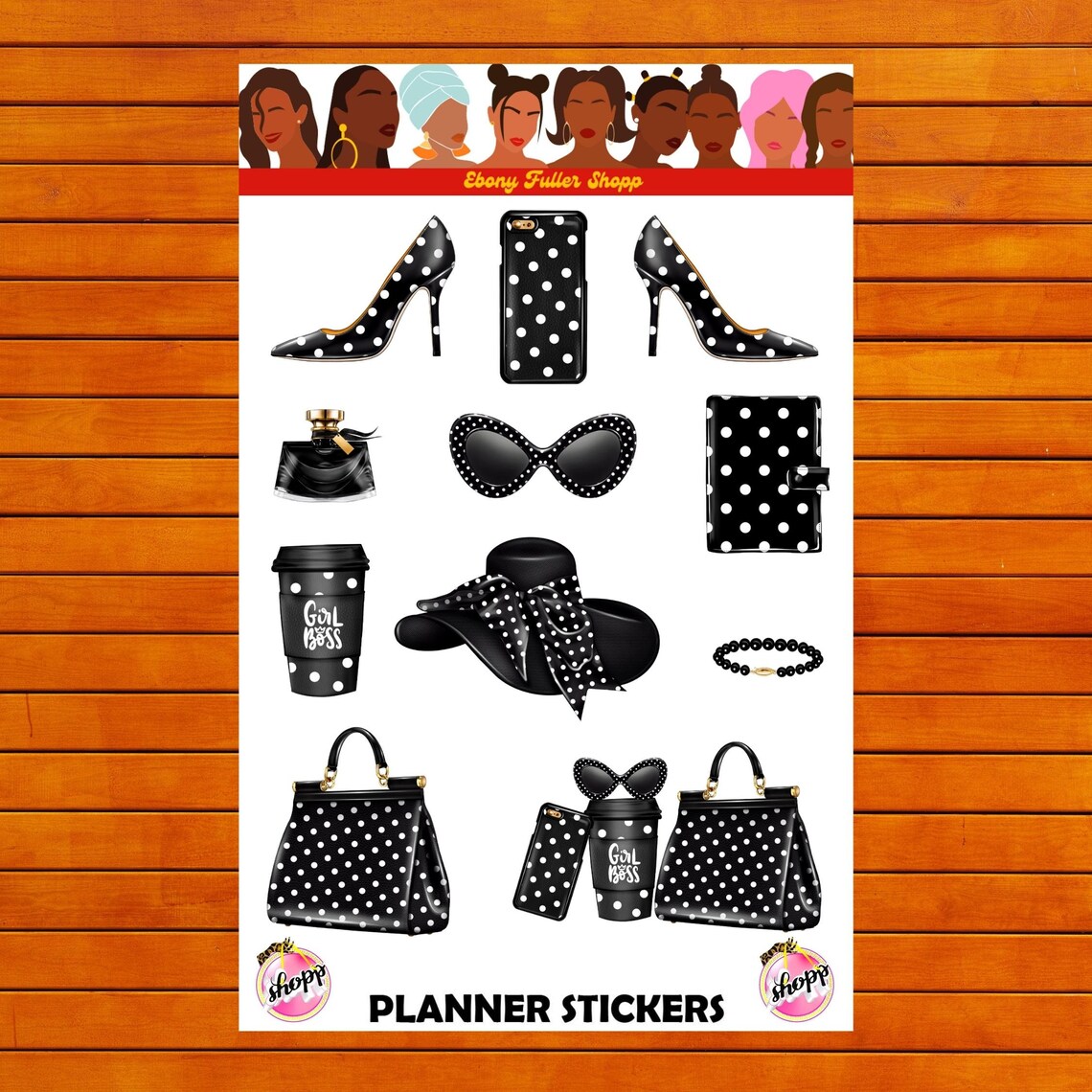 Fall Women Essential Accesories Planner Stickers | Autumn Harvest ...