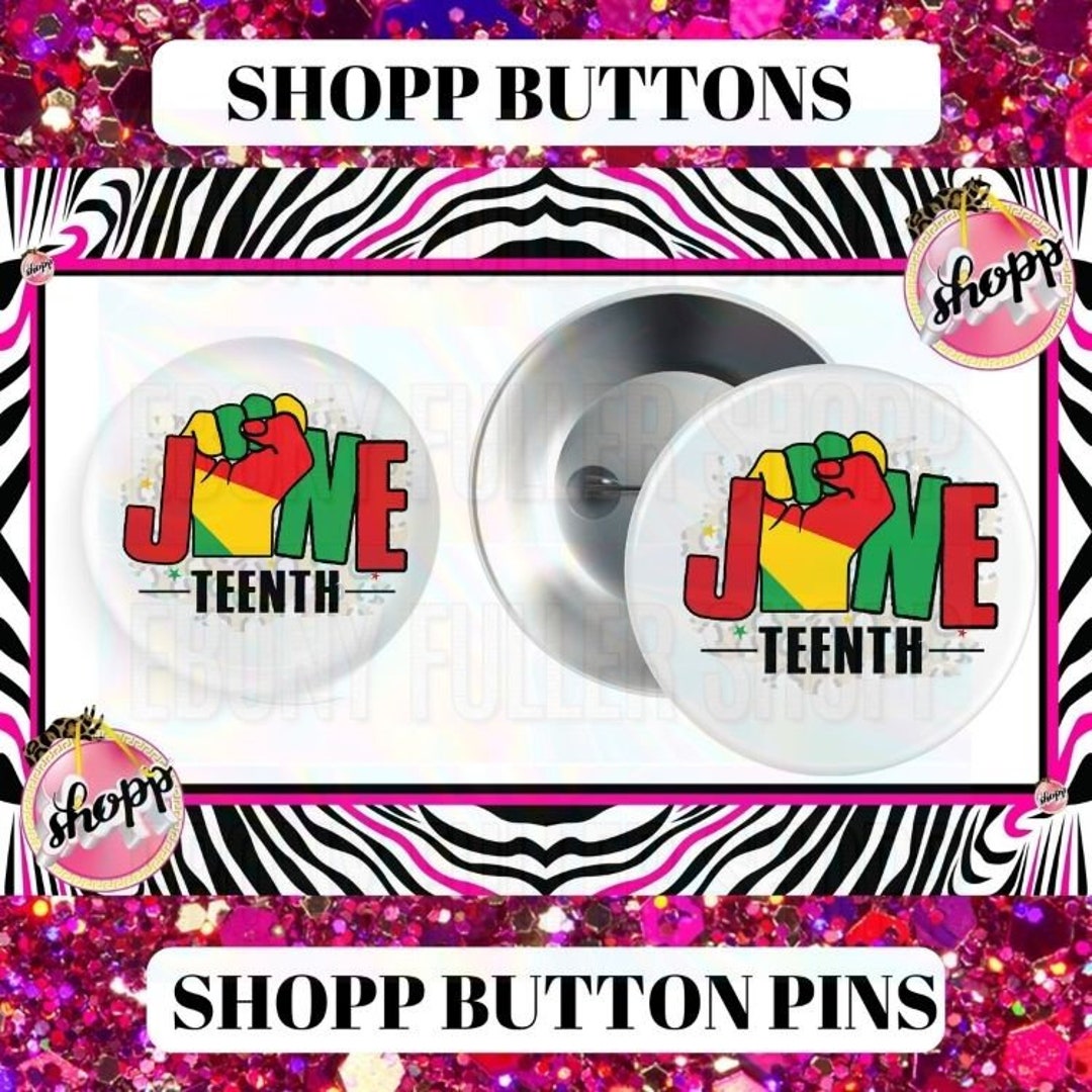 Juneteenth Buttons Pins African American Men Women and Kids - Etsy