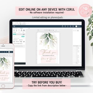 Boho Floral Wedding Favor Tags Printable Editable Wedding Favor Tags ...