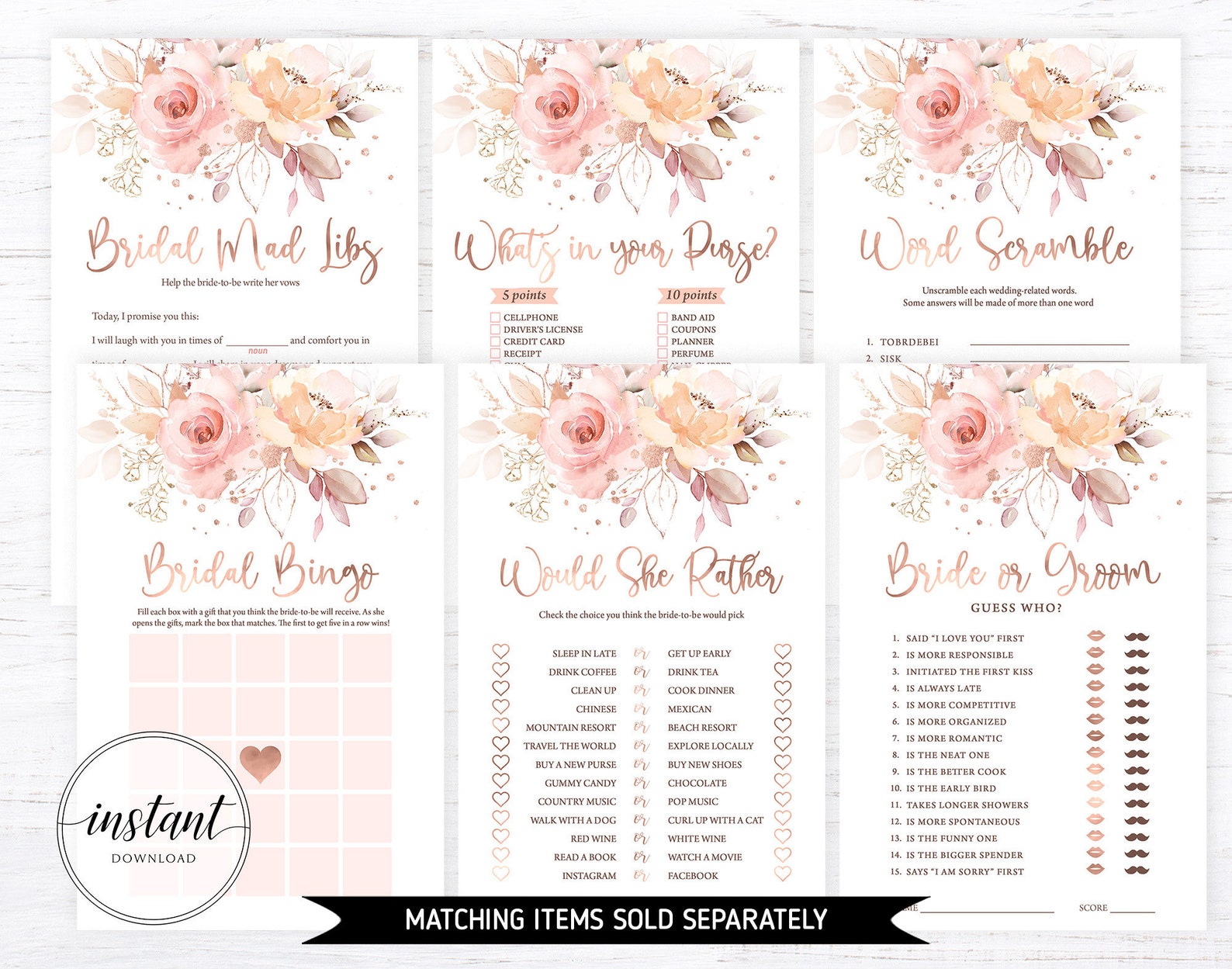 Guess How Many Sign Printable Guess How Many Bridal Shower | Etsy