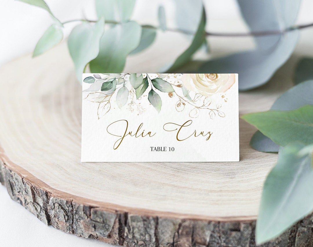 Editable Place Card Template Printable Wedding Place Card - Etsy