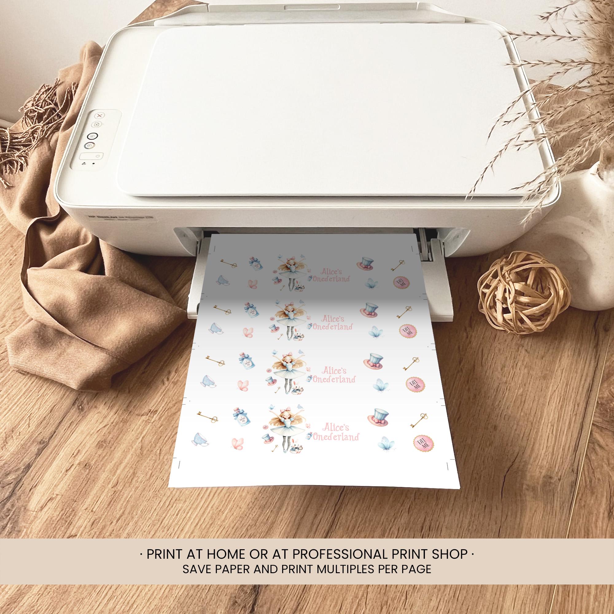 Water Bottle Labels | Alice in Wonderland, Mad Hatter, Tea Party Girls ...