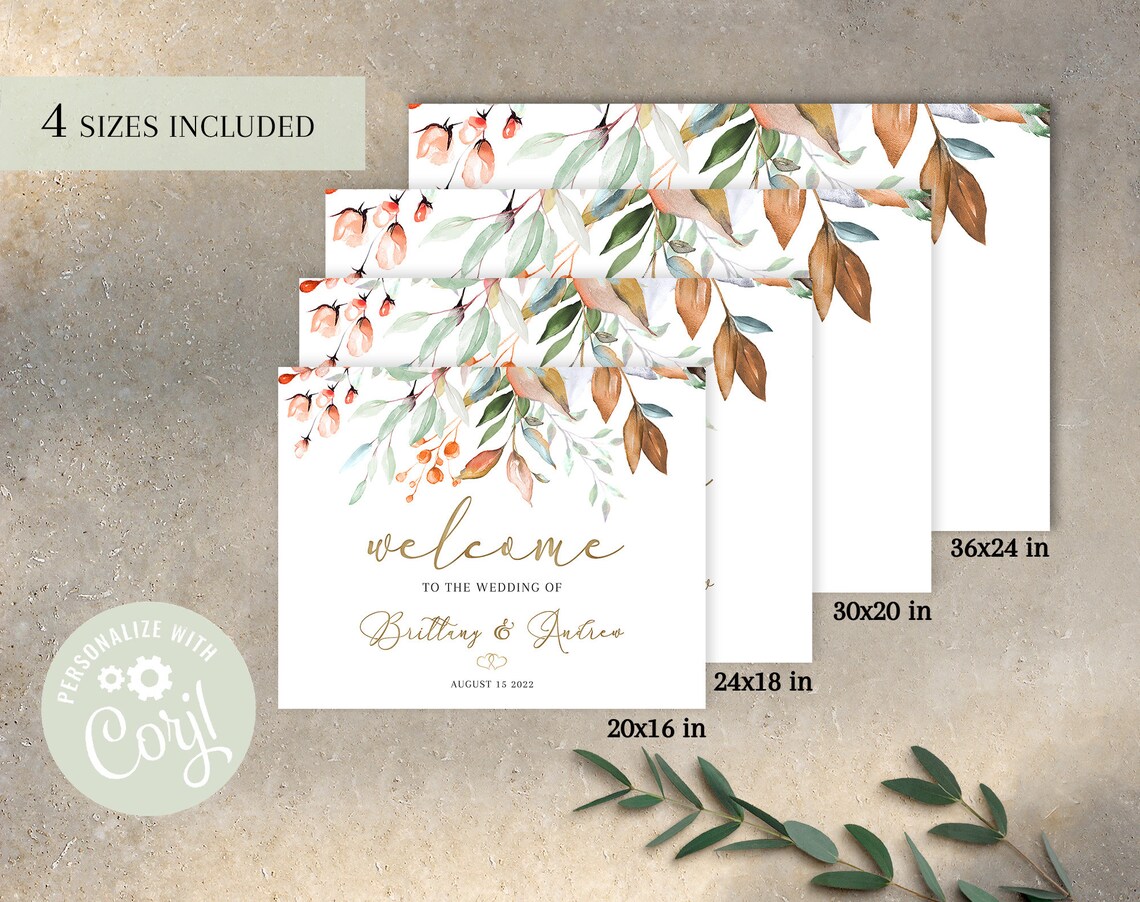 Editable Welcome Sign Template Printable Wedding Welcome Sign - Etsy