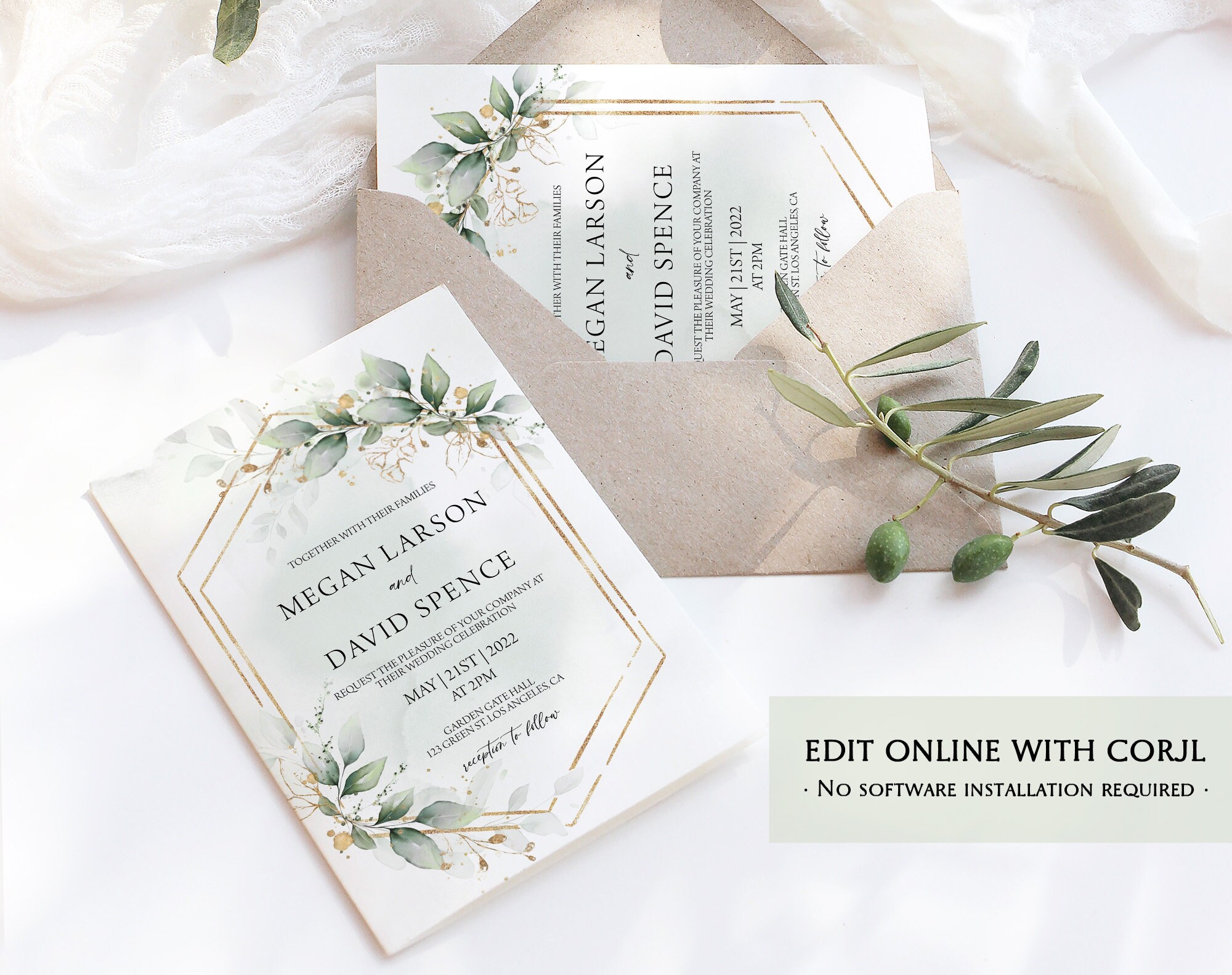 Editable Wedding Invitation Template Printable Wedding Invite - Etsy