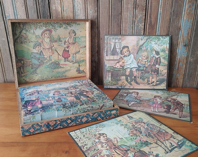 Victorian Block Puzzle / Turn of the Century German Dimensional Puzzle ...