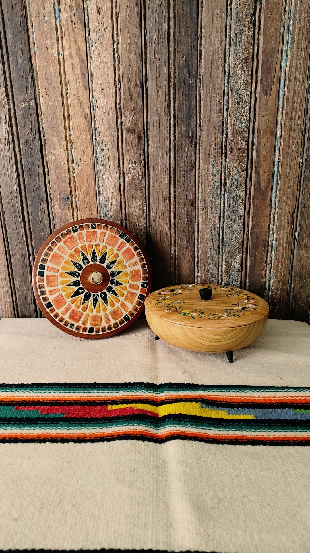 MCM Western German Three Legged Tins / Mid Century Modern Fricke and ...