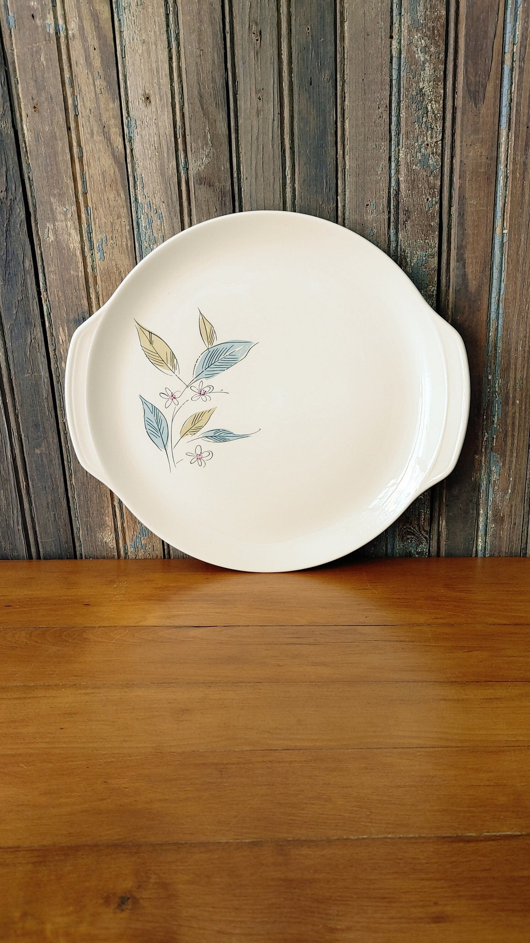 Mid Century Salem Biscayne Handled Round Chop, Serving Platter ...