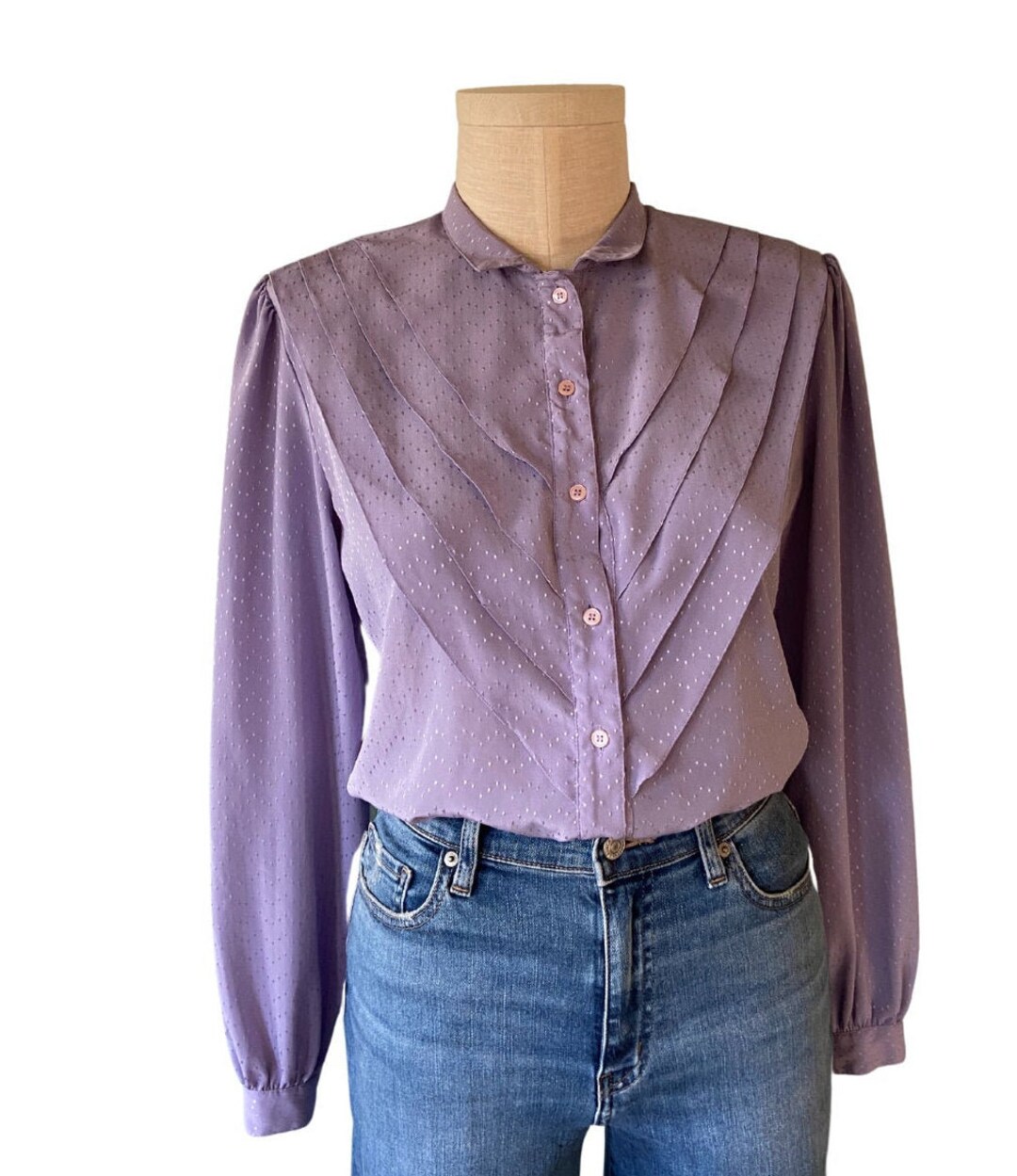 Vintage Sz 16 Prairie Style Blouse William Silva 1980s - Etsy