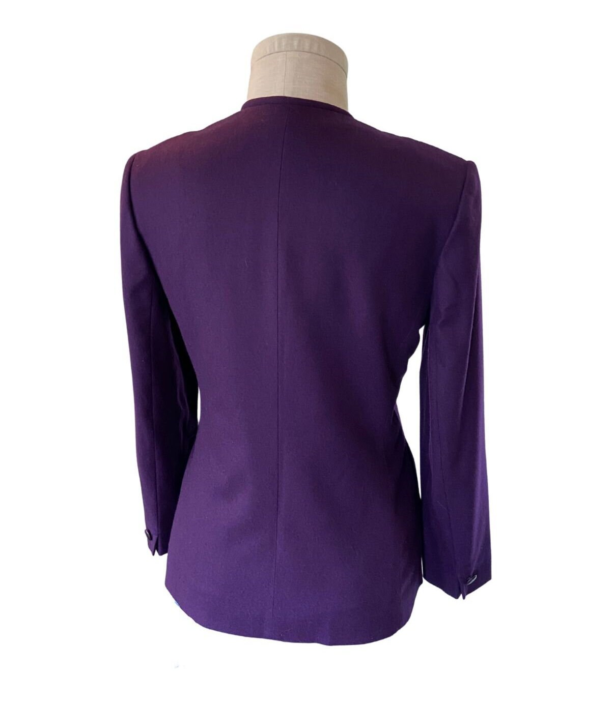 Classic 90s Pendleton Wool Purple Plum No Collar Blazer . - Etsy