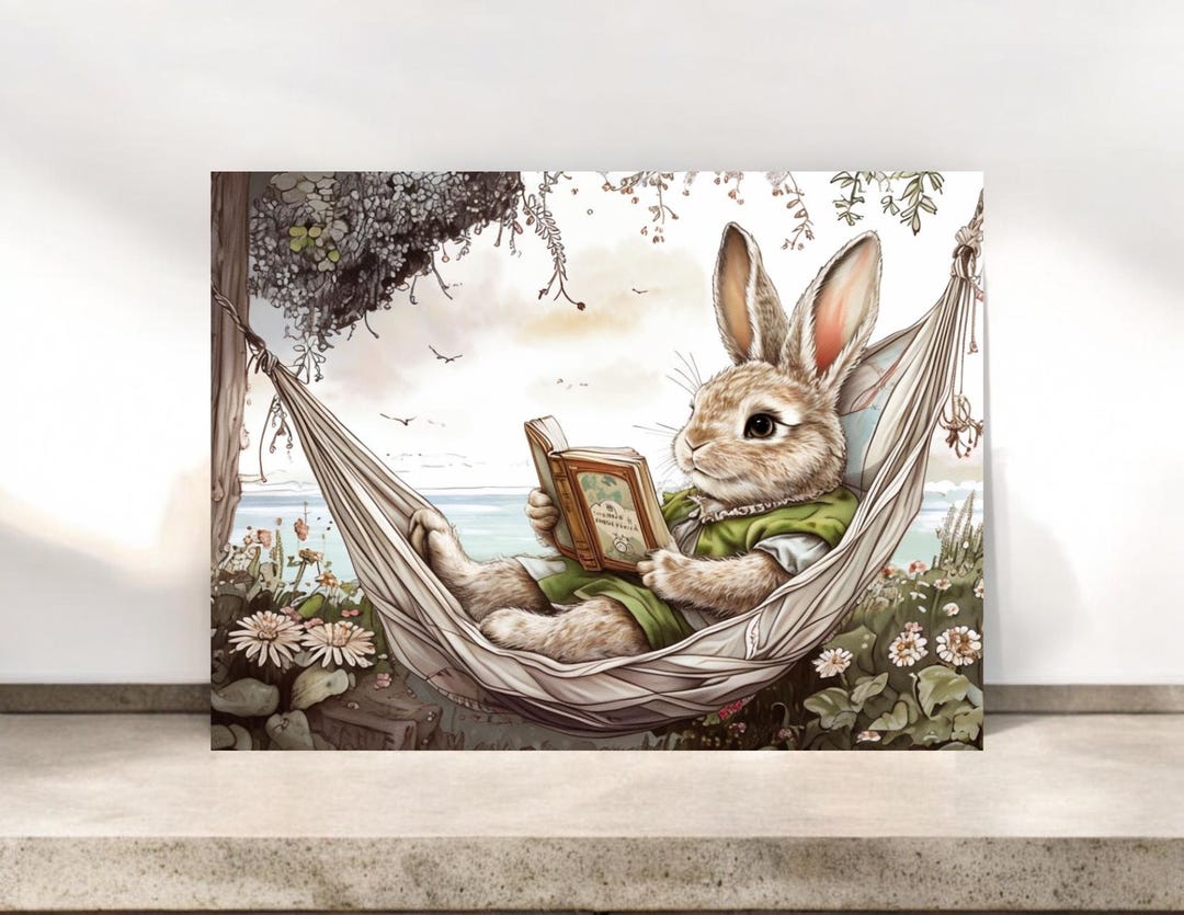 Whimsical Rabbit Notecards | Storybook Animal Stationery | #034 - Etsy