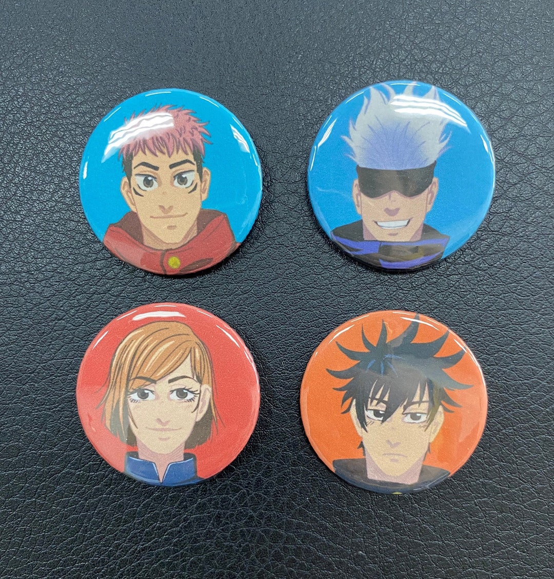 Sorcerer Anime Fanart Character Button Pin Back Badge - Etsy