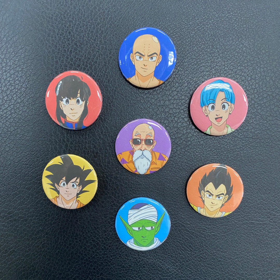 DBZ Anime Manga Character Fan Art Merch Pin Back Button Badges. - Etsy