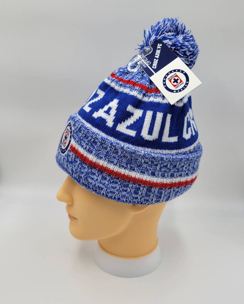 Cruz Azul Soccer Beanie Gorro Azul Mexican Soccer Team Hat - Etsy
