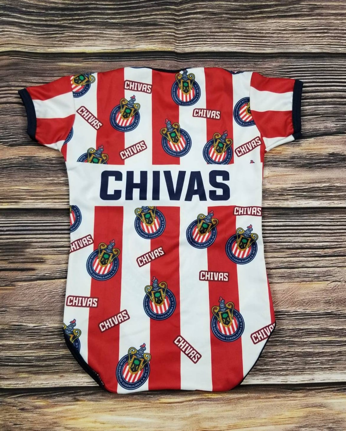 Chivas de Guadalajara Baby Soccer Jersey Multi-logos pañalero | Etsy