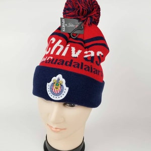 Chivas De Guadalajara Red/blue Soccer Hat, Gorro Mexican Soccer Team ...