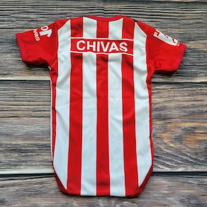 Chivas Retro Baby Soccer Jersey, Pañalero Bebe Jumpsuit, Guadalajara ...