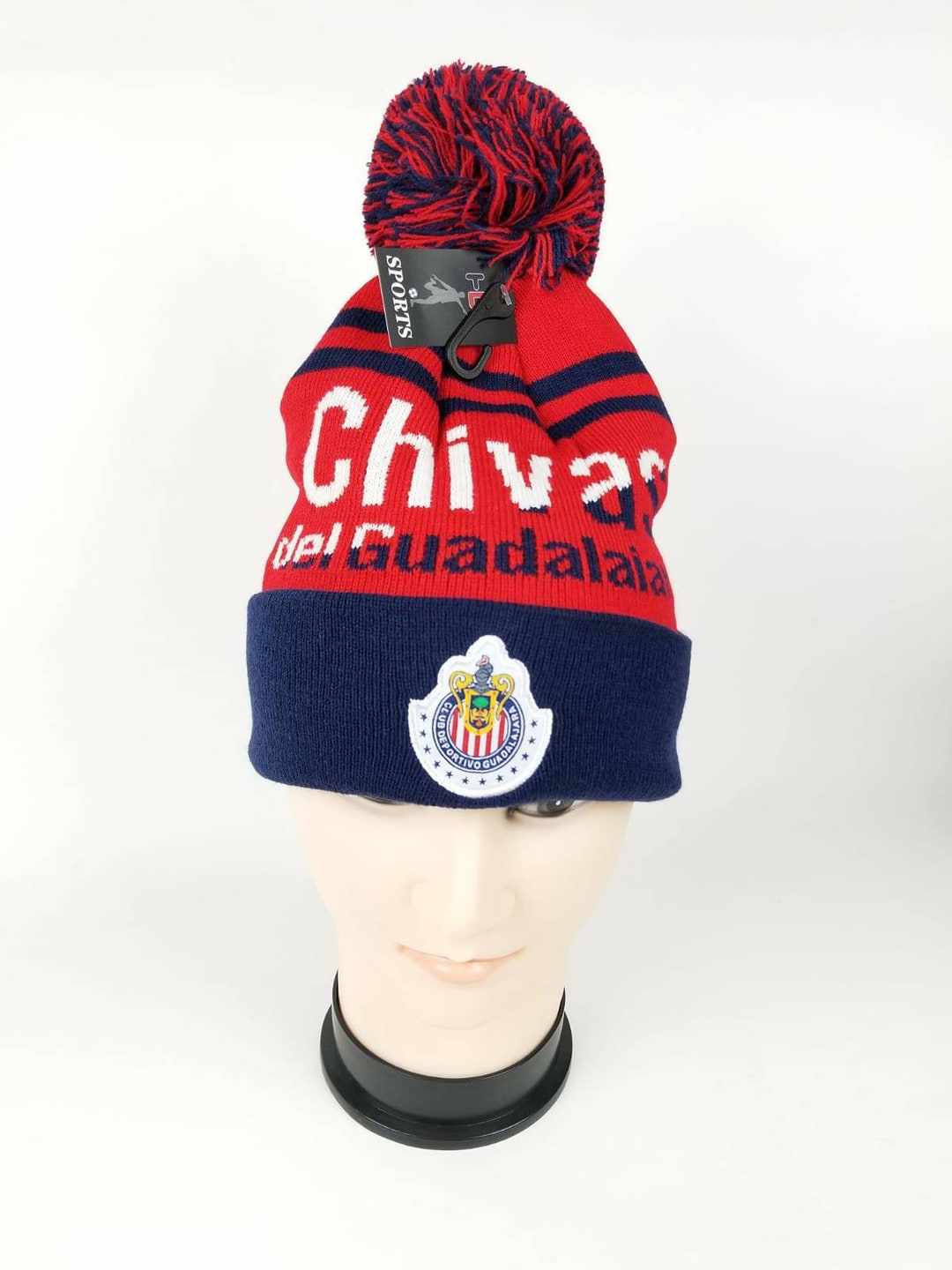 Chivas De Guadalajara Red/blue Soccer Hat, Gorro Mexican Soccer Team ...