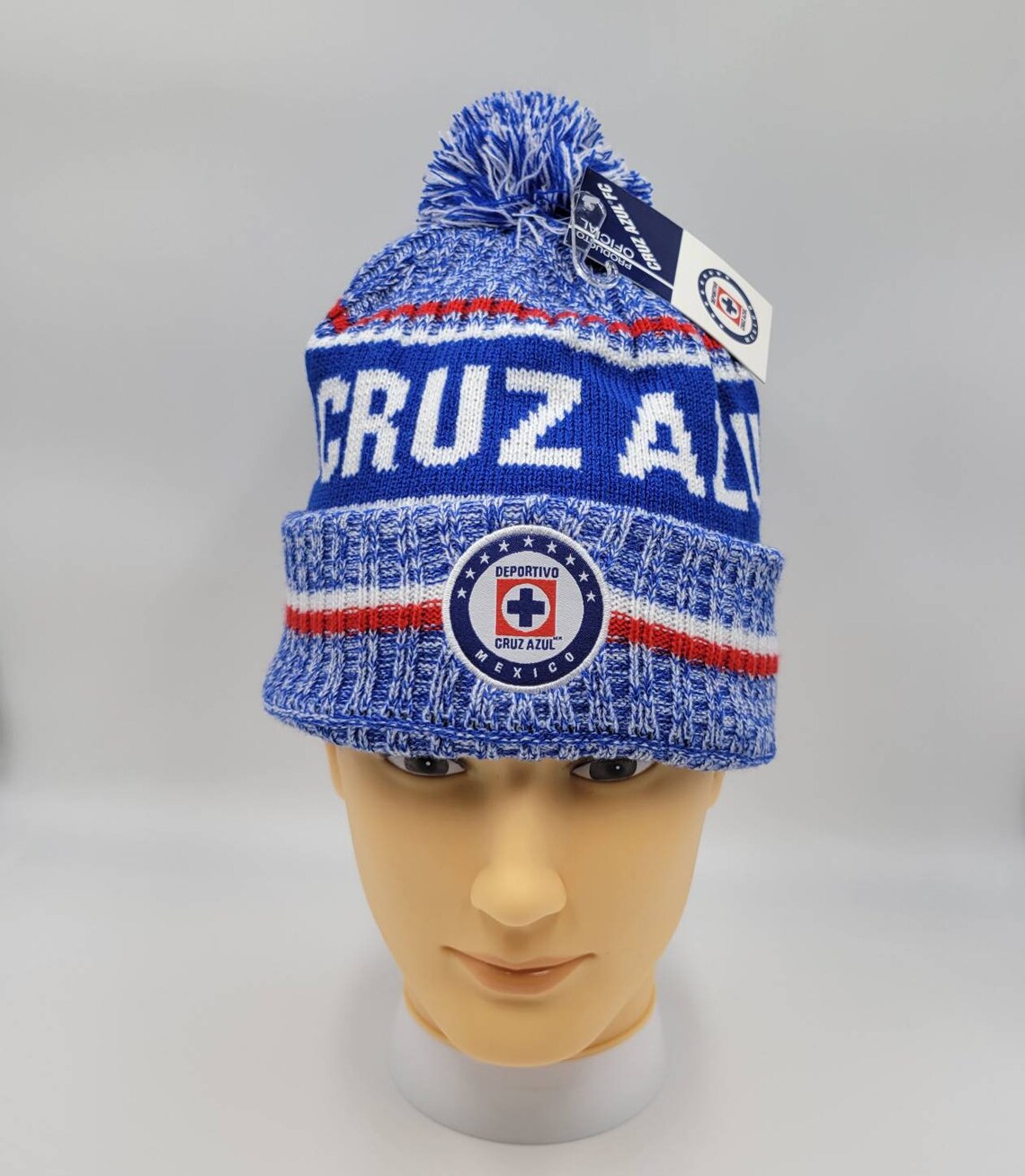 Cruz Azul Soccer Beanie Gorro Azul Mexican Soccer Team Hat - Etsy