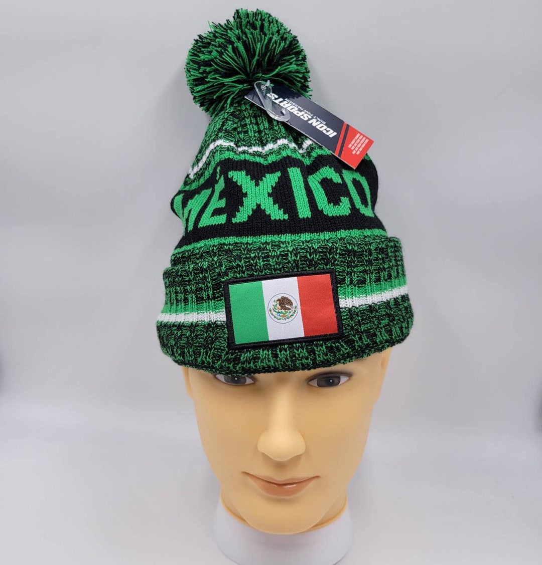 Mexico National Soccer Team, Pom Beanie, Soccer Team Beanie Selección ...