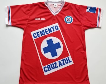 Cruz Azul Soccer Jersey La Maquina Cementera Retro Soccer | Etsy
