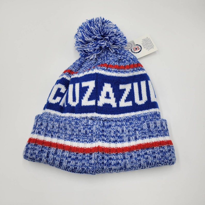 Cruz Azul Soccer Beanie Gorro Azul Mexican Soccer Team Hat - Etsy