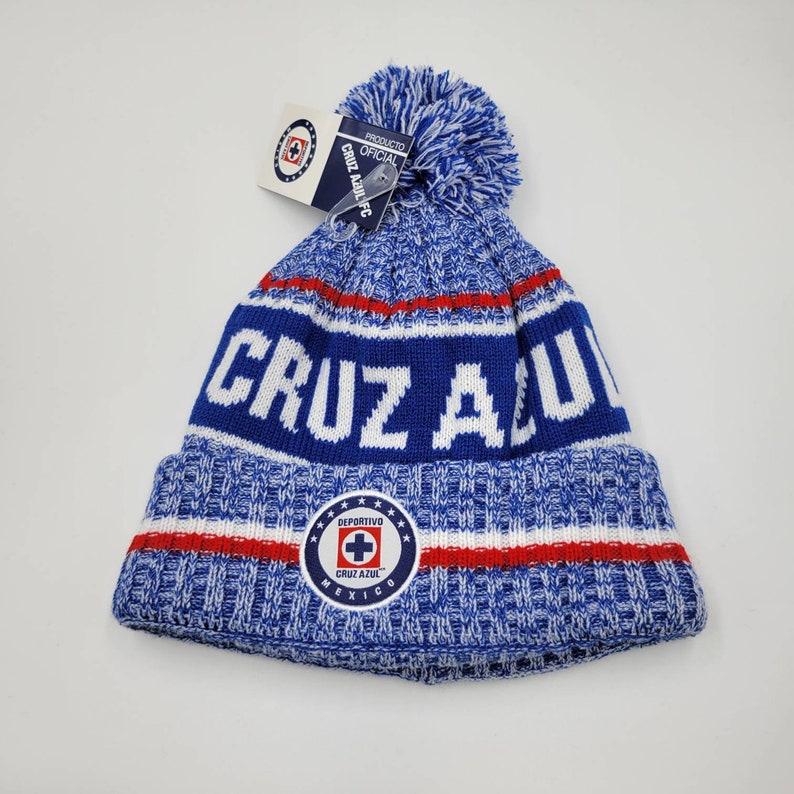 Cruz Azul Soccer Beanie Gorro Azul Mexican Soccer Team Hat - Etsy