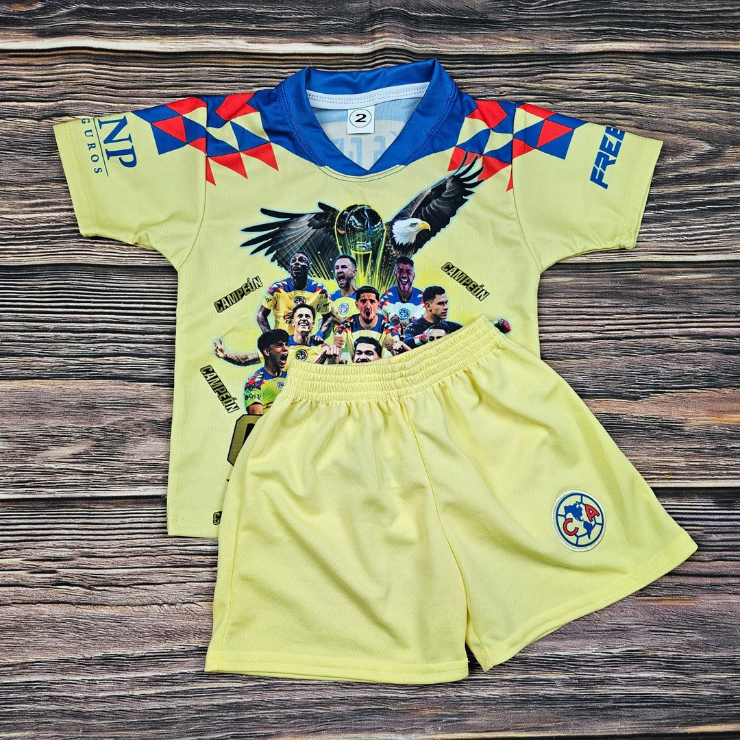 Club America Campeon Kids Jersey, Soccer Uniform, Soccer Outfit, Jersey ...