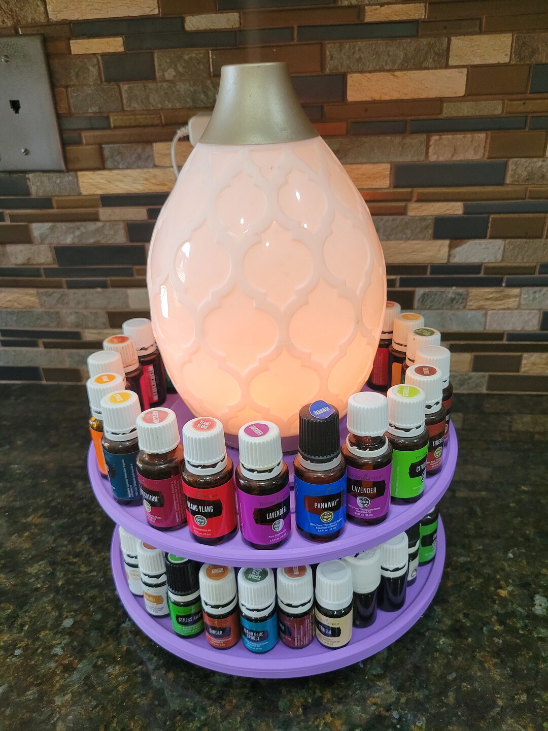 Young Living Oil, Rotating Oil Holder, Rotating Oil Bottle Holder Shelf ...