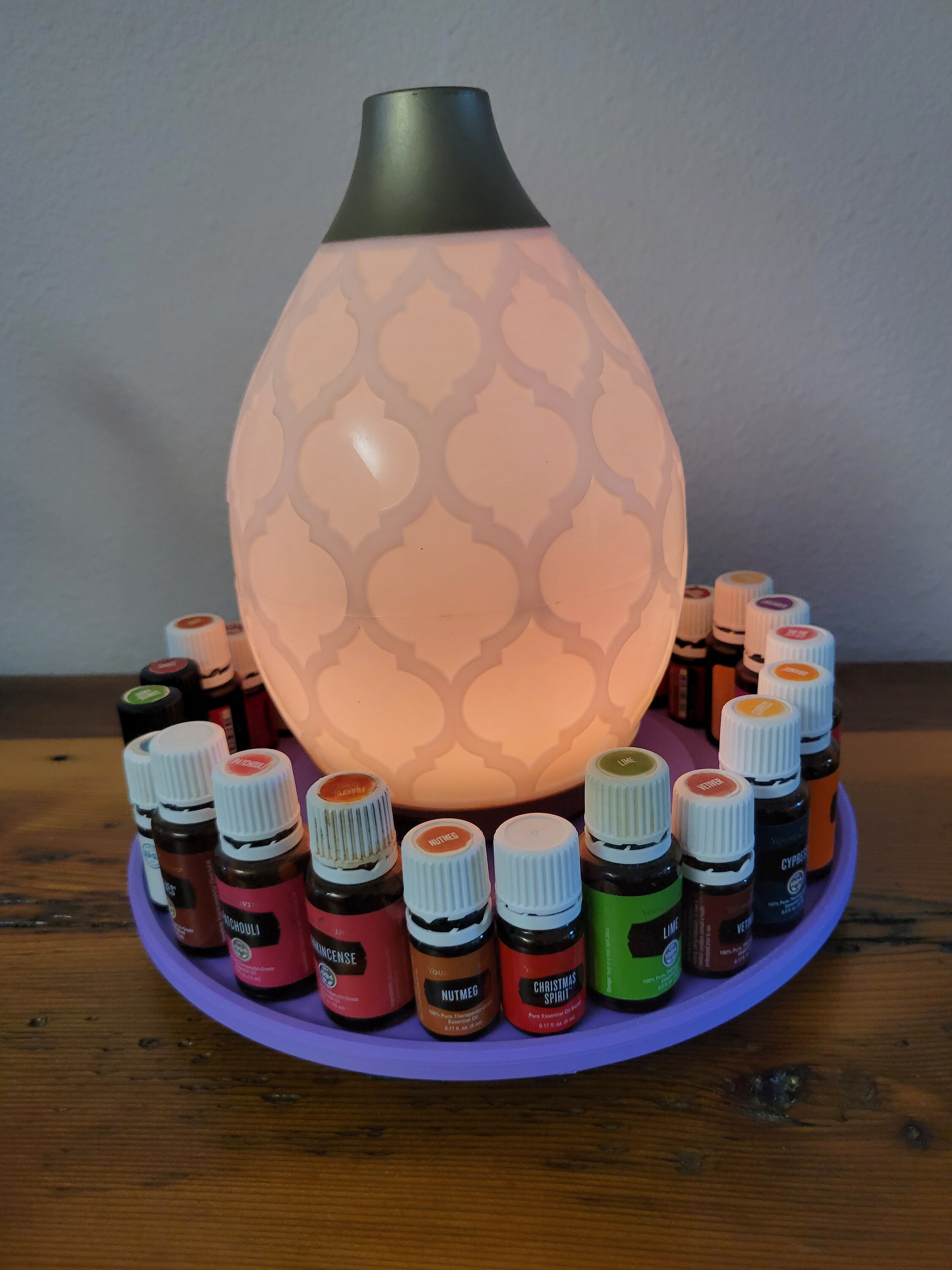 Young Living Oil, Rotating Oil Holder, Rotating Oil Bottle Holder Shelf ...