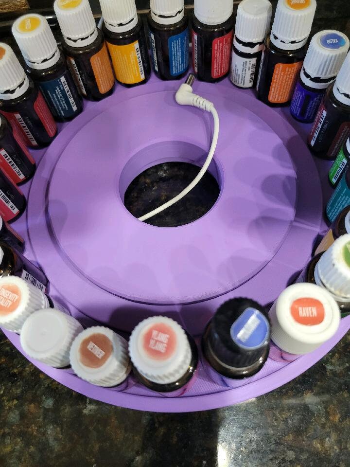 Young Living Oil, Rotating Oil Holder, Rotating Oil Bottle Holder Shelf ...