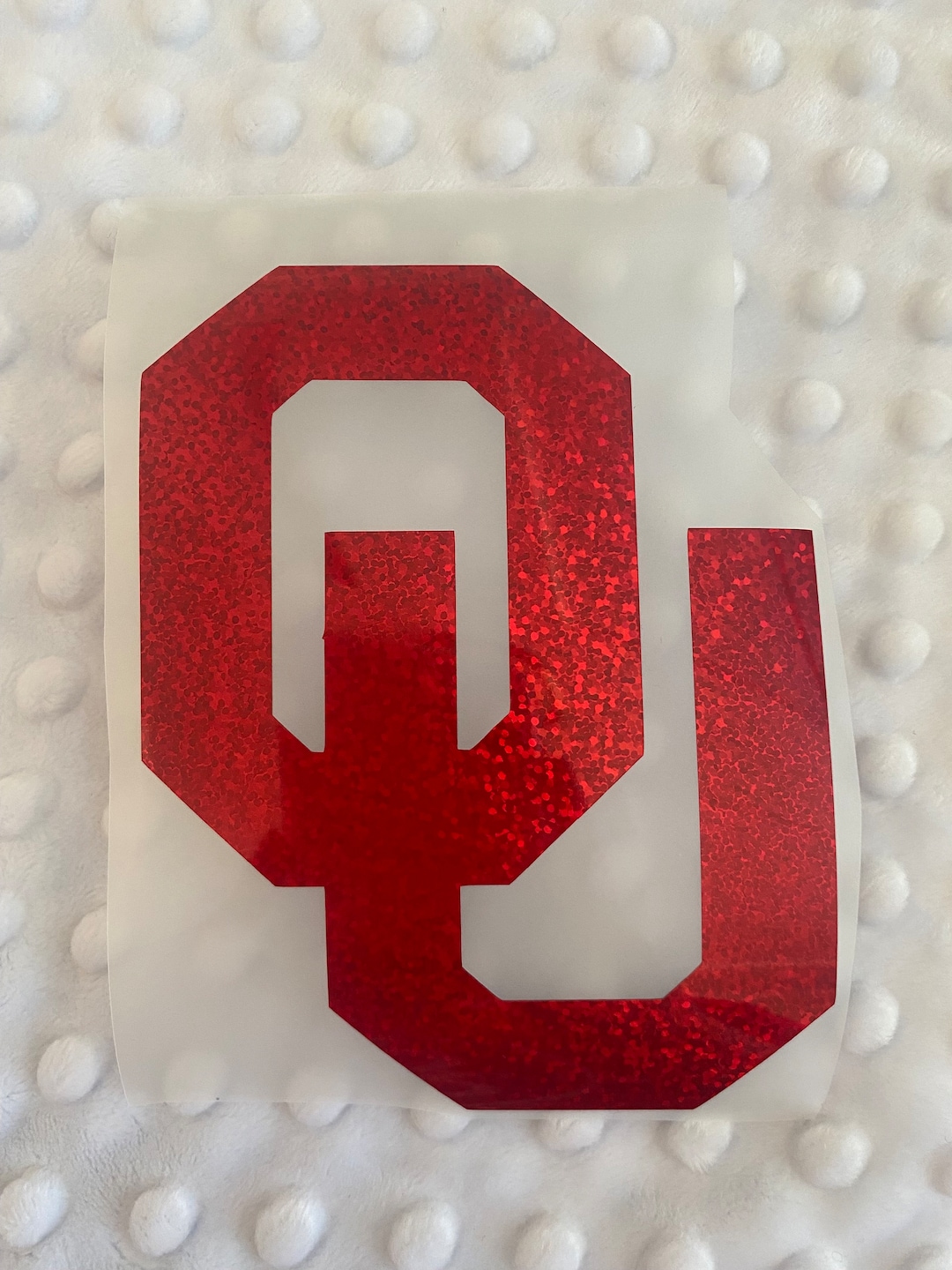 Oklahoma University Sooners, Red Glitter ou Logo Decal - Etsy